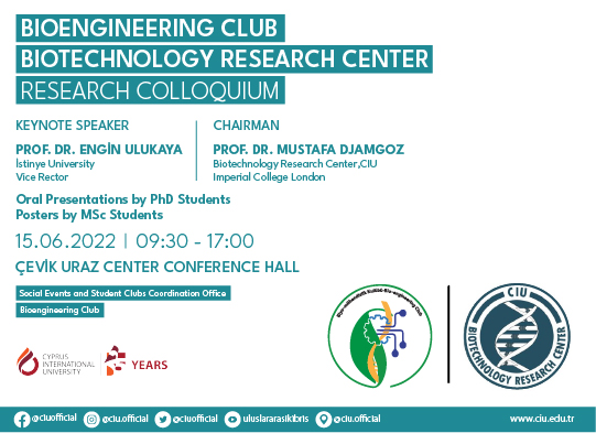 Biotechnology Research Center Research Colloquium | Cyprus ...